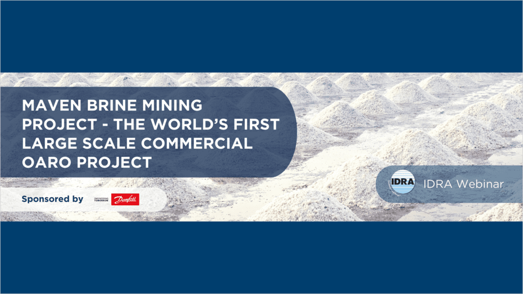 Maven Brine Mining Project—the world’s first large-scale commercial ...